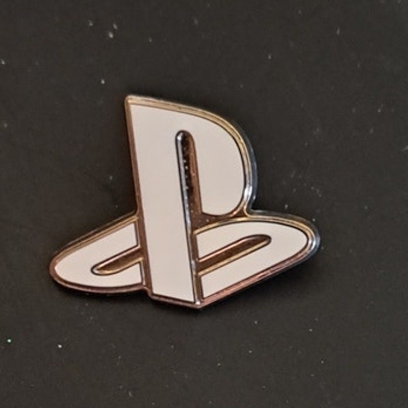 Sony Playstation Game Logo White Enamel Lapel Hat Pin (Playstation Card ...