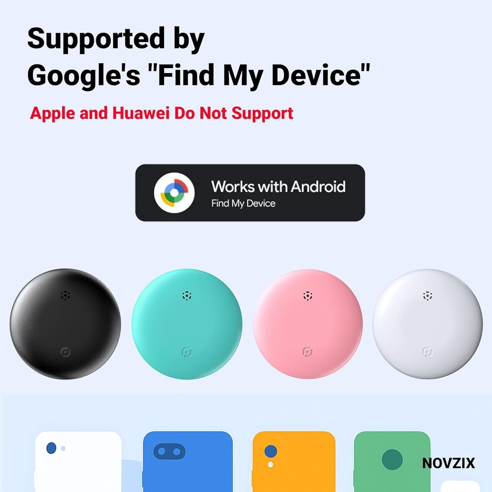 Android Compatible Air Tag - Tracker Tags for Phones, Supports Black | eBay