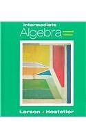 INTERMEDIATE ALGEBRA By Ron Larson & Robert P. Hostetler - Hardcover ...