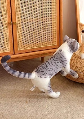 Grey Shorthair Cat 13 Inch Stuffed Animal Plush Toys Toddler Doll Kids ...