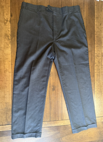 Stafford Pants Mens Gray 100% Worsted Wool 40x42 | eBay