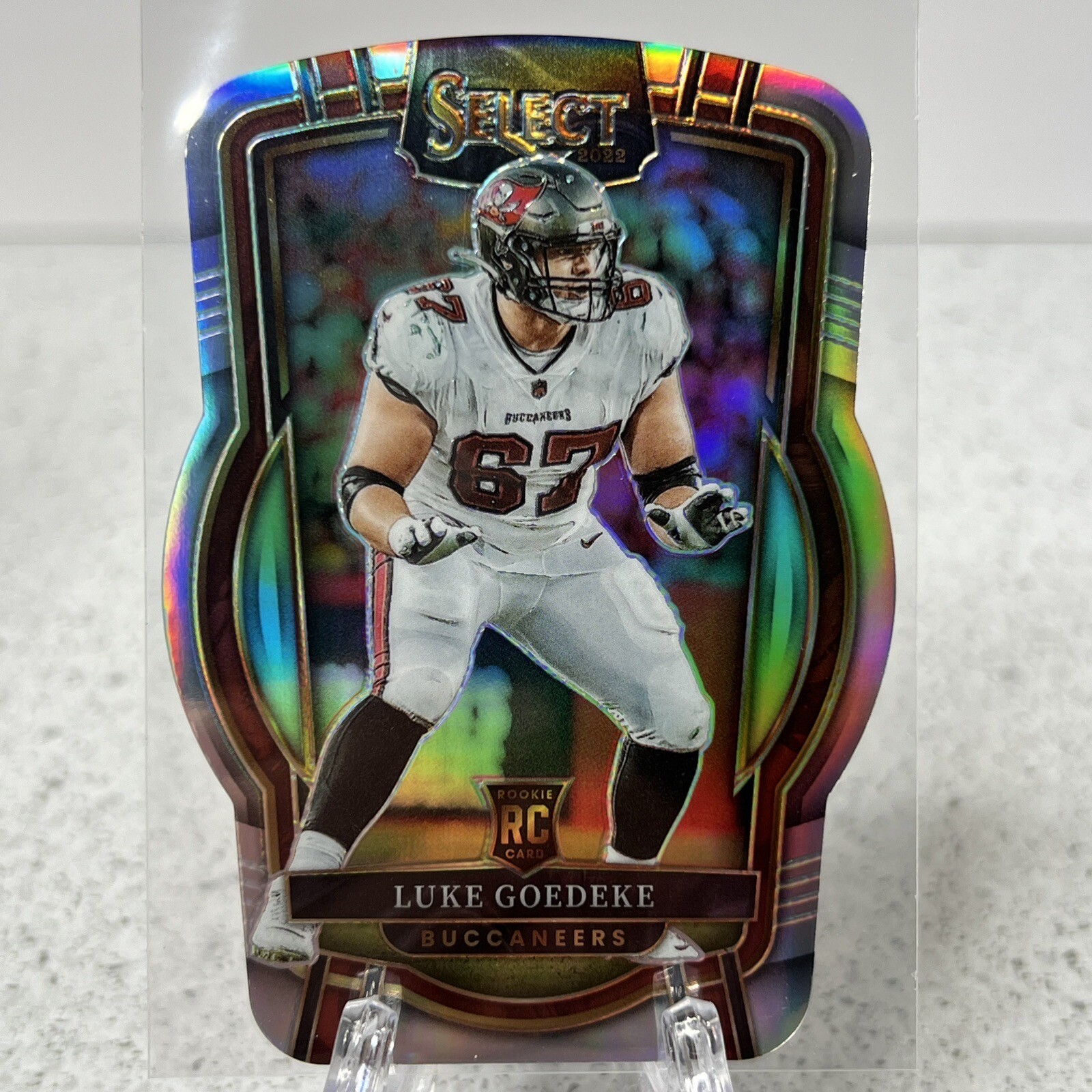 2022 Select Luke Goedeke #209 Club Level Die Cut Silver Prizm ...