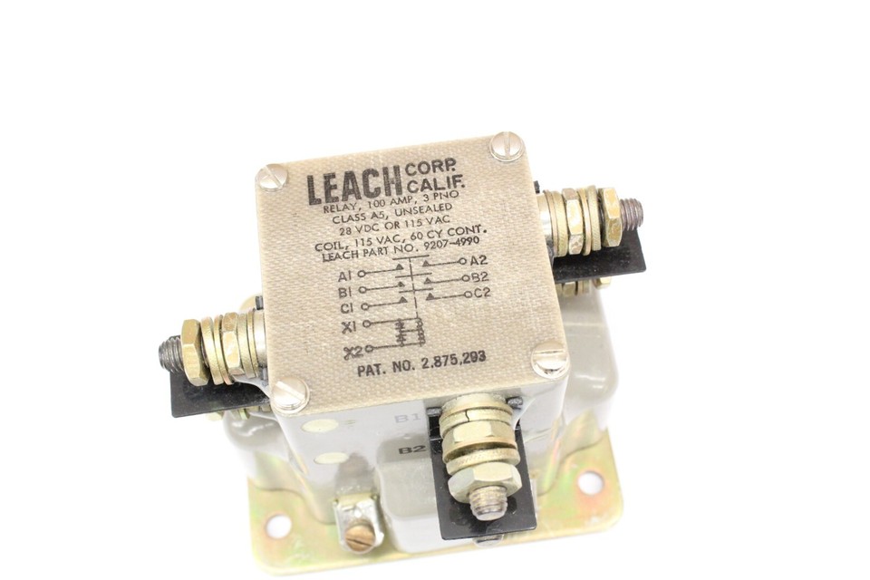 9207-4990 LEACH Rotary Design Power Contactor MIL-PRF-6106 | eBay
