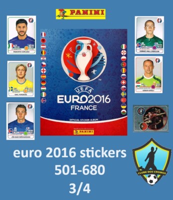 Euro 2016 stickers pick choose checklist description 501-680 (3/3 ...
