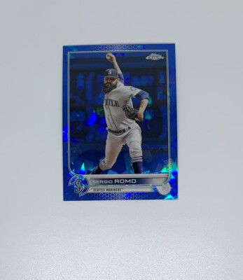2022 Topps Chrome Update Sapphire Sergio Romo - Seattle Mariners | eBay