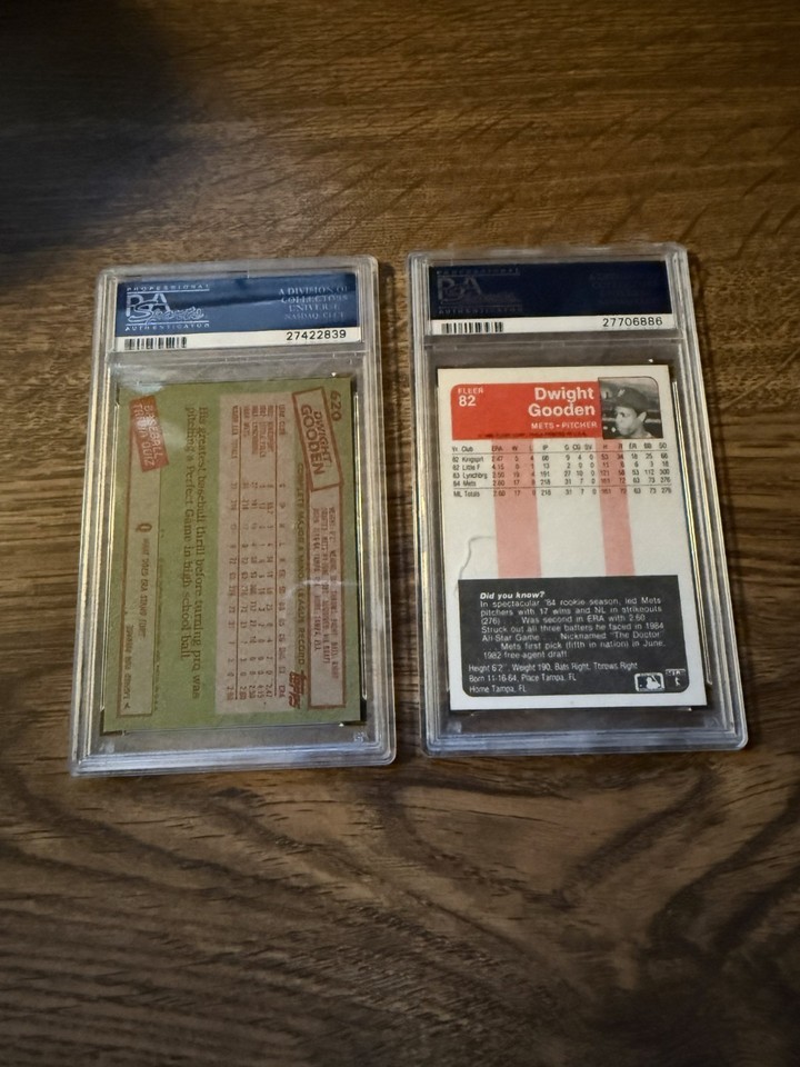 Dwight Gooden PSA Rookie Card Lot | eBay