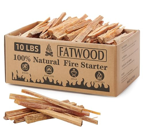 10 Lbs Fatwood Fire Starter Sticks, 100% Natural Kindling, Pine ...