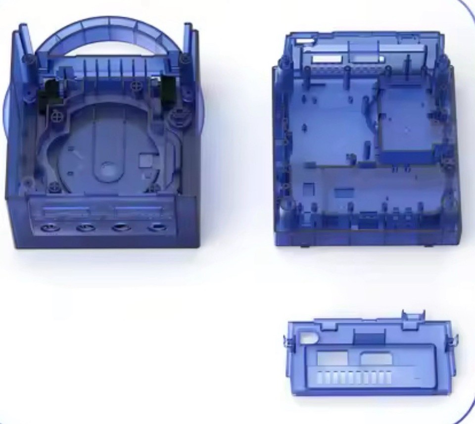 NEW Nintendo Gamecube Transparent BALLIN’ BLUE Housing & Game Boy ...