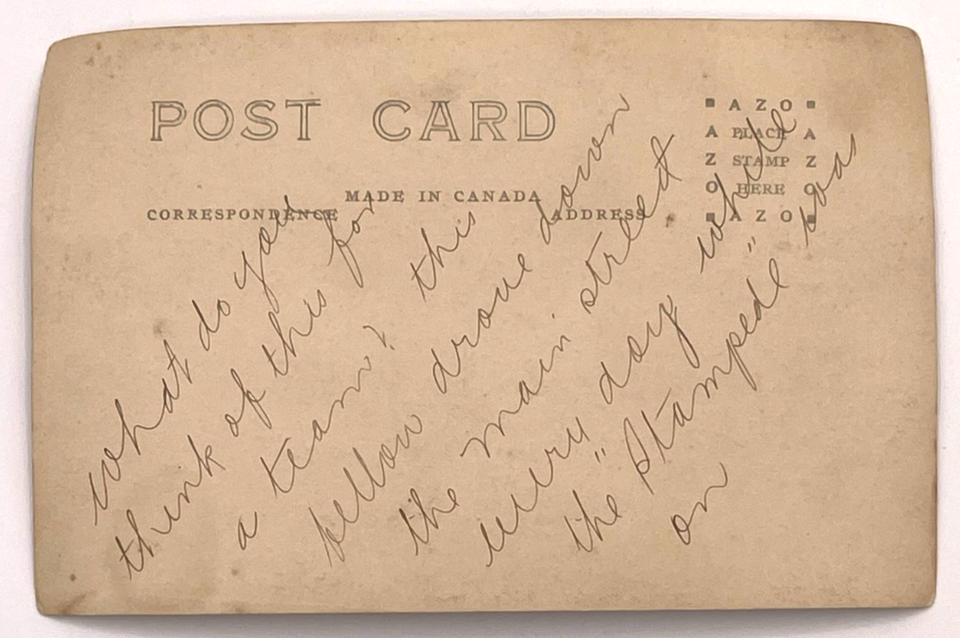 Slim Moorehouse 32 Horse Team RPPC Calgary Stampede Wagons Photo Early ...