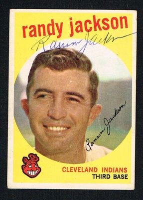 Randy Jackson #394 signed autograph auto 1959 Topps Baseball Trading ...