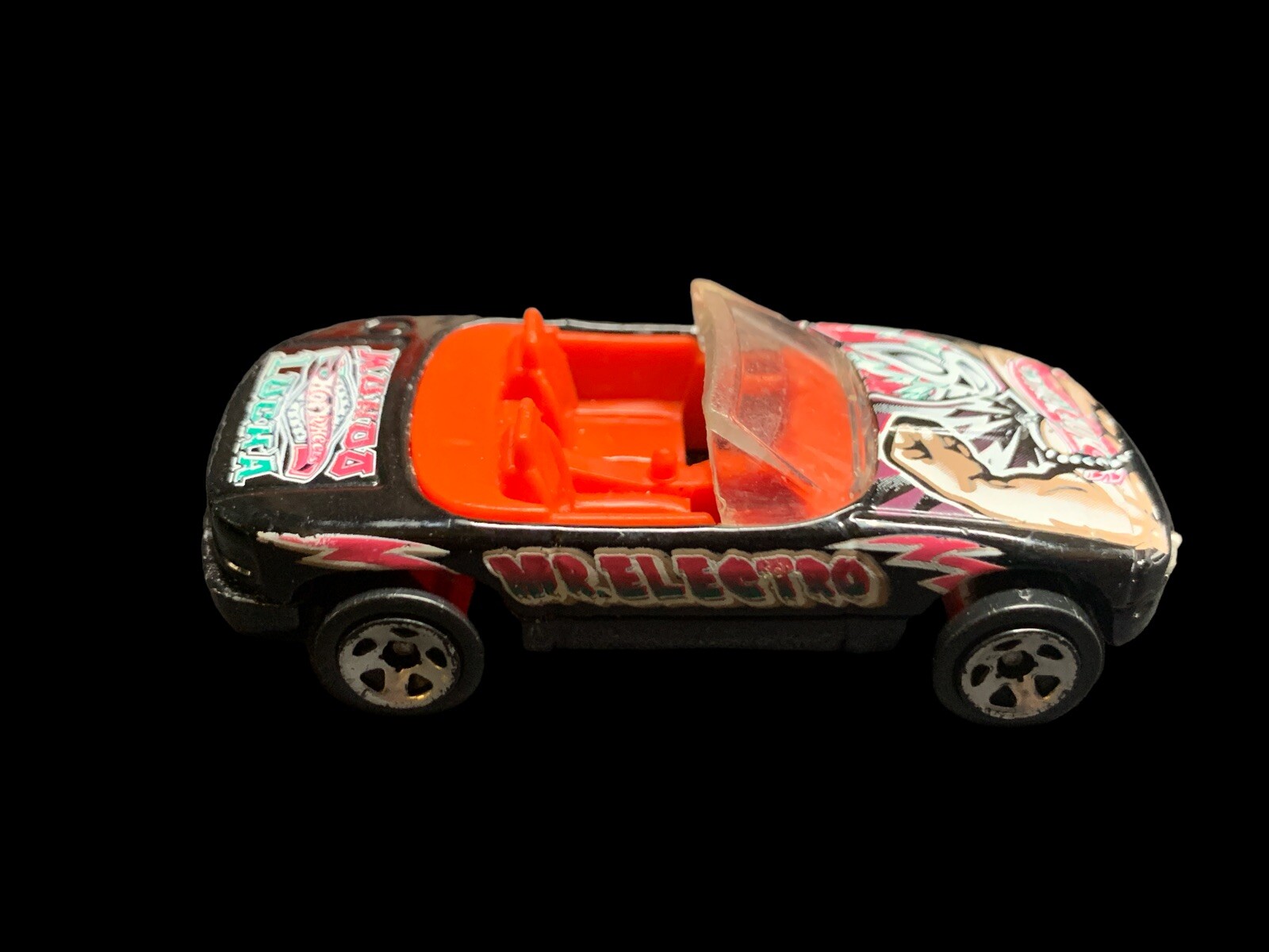 Hot Wheels 1990 Mazda MX-5 Miata Munoo Lucha Mr. Electro- used- Comb ...