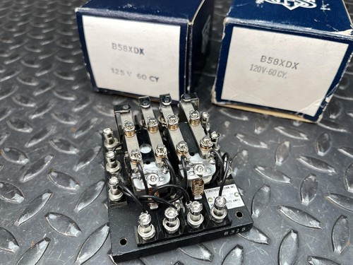 Lot of 2 Struthers Dunn Dunco B58XDX Relays 120V & 125V, 60 CY -Unused ...