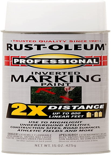 266593 Professional 2X Distance Inverted Marking Spray Paint, 15 Oz ...