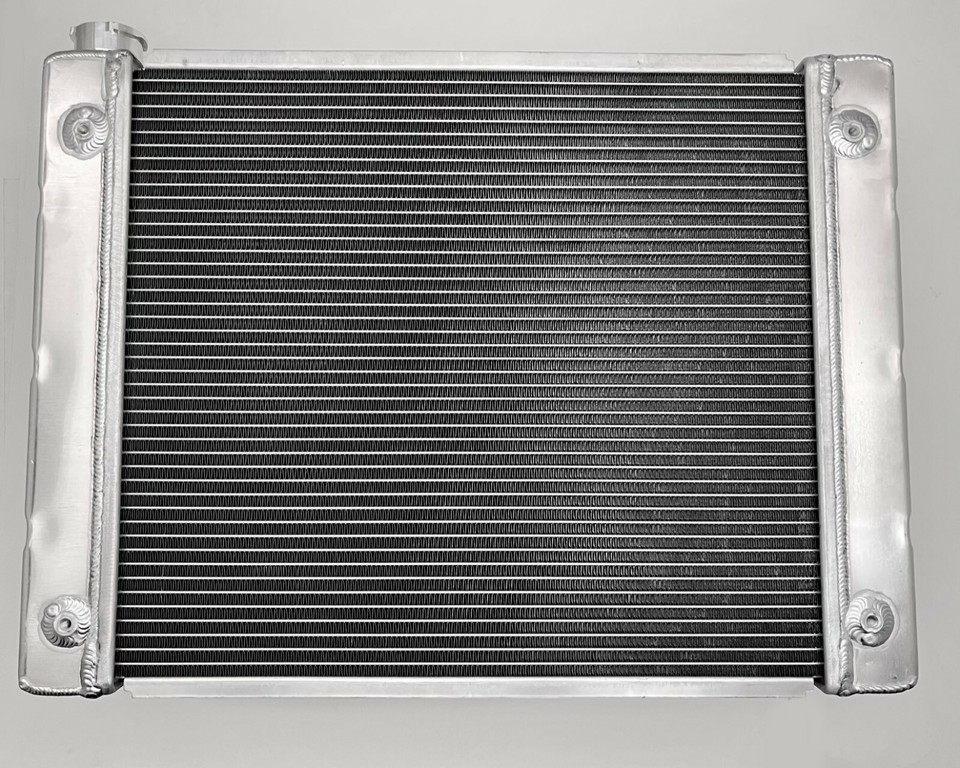 Universal Aluminum Radiator 27" x 19" 2-Row Core DUAL PASS Ford Mopar ...