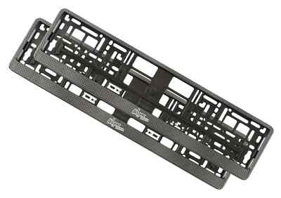 2x European License Plate Frame Holder Surround Carbon look Wagon Mafia ...