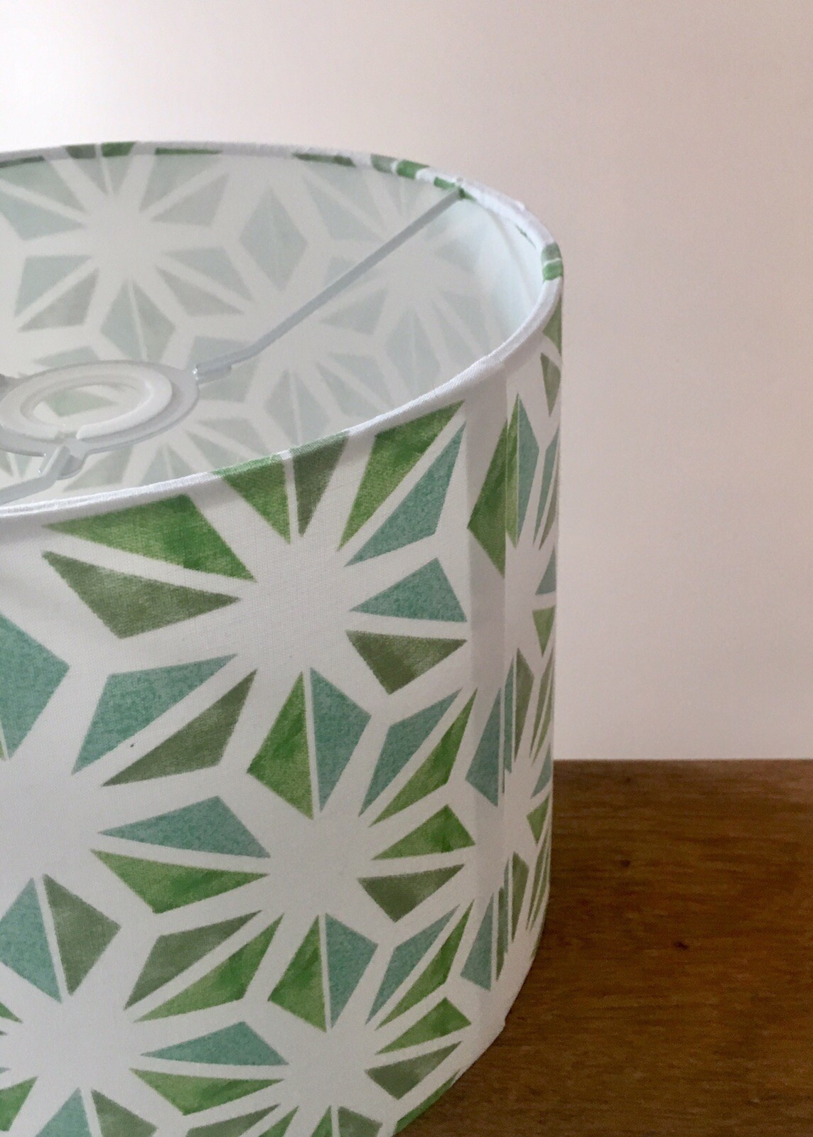 Handmade Lampshade Green Geometric Pattern Ceiling Pendant Table Lamp ...