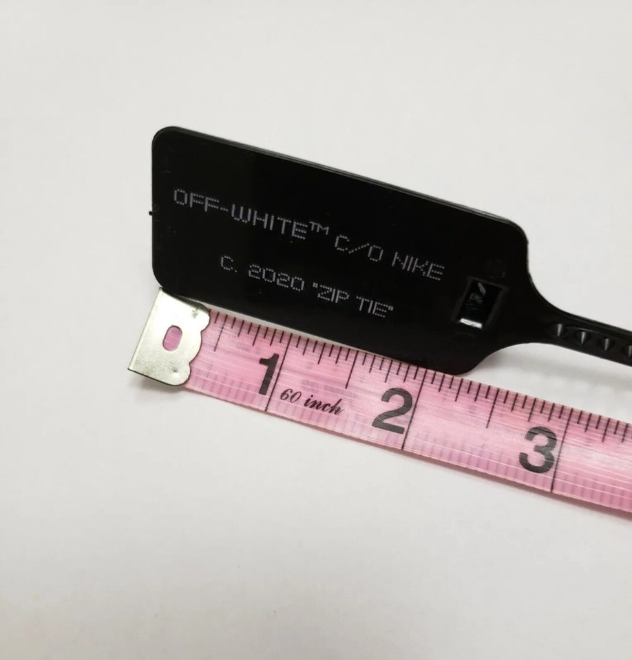 FAST SHIPPING "The Ten" ZIP TIE TAG Black Replacement Nike x Off-White ...