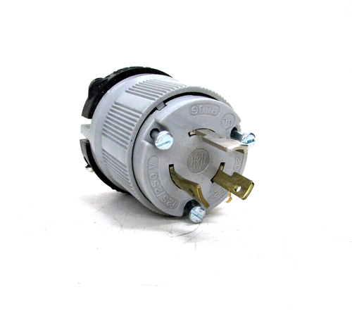 NOS! ARROW HART 20A-125V LOCKING PLUG, #6242, 3-POLE 3-WIRE, NEMA L10 ...
