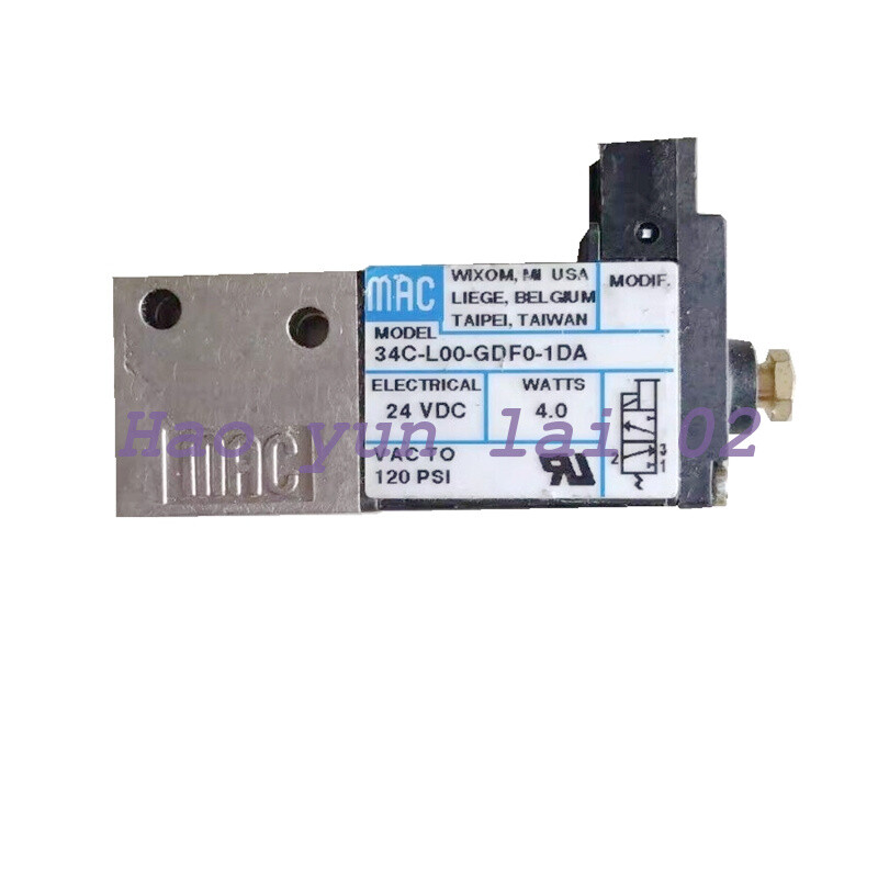 1PCS NEW FOR MAC solenoid valve 34C-L00-GDF0-1DA | eBay