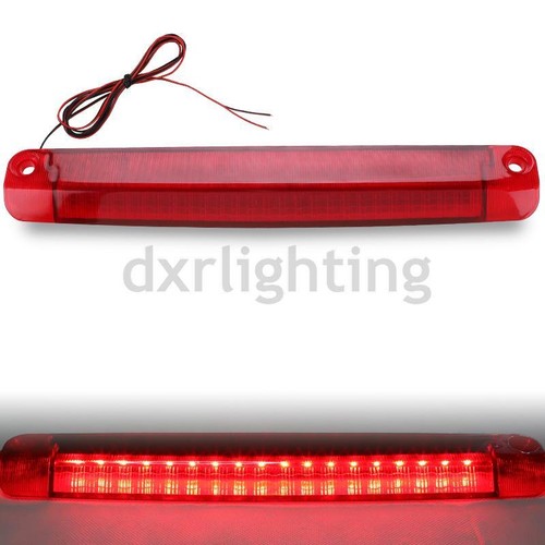 Universal Red Car LED 12V High Mount Third 3RD Brake Stop Tail Light ...