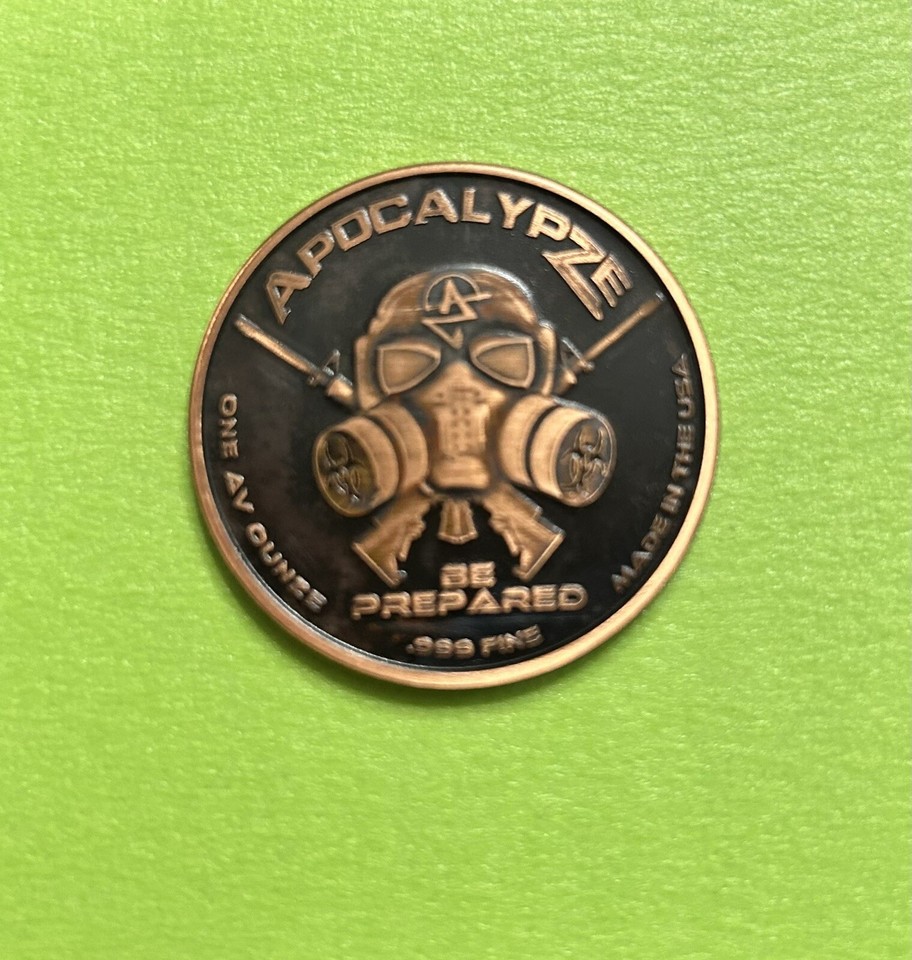 Copper Round 1oz Forced Patina George Walkerton Zombie Coin | eBay