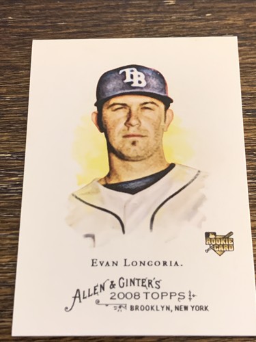 2008 TOPPS ALLEN'S & GINTER'S EVAN LONGORIA #177 RAYS NM-MT OR BETTER ...
