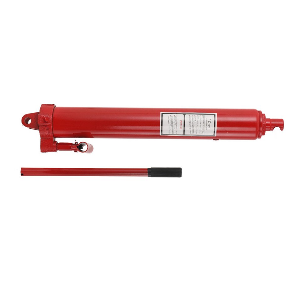 12Ton Hydraulic Long Ram Jack 500mm Manual Cherry Picker Engine Hoist ...