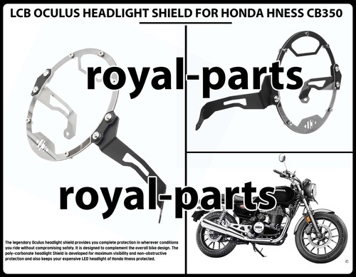 "LCB OCULUS HEADLIGHT SHIELD" Fit For HONDA H'NESS CB350 | eBay