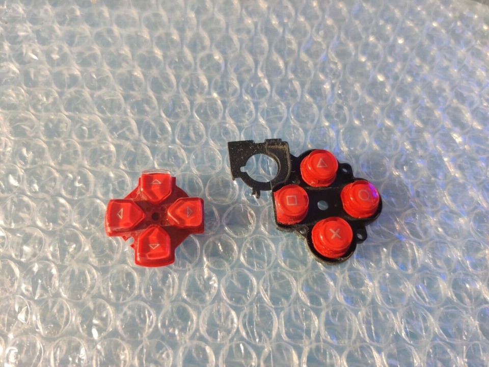 Official OEM Original PSP 2000 3000 D-pad Buttons Replacement White Red ...