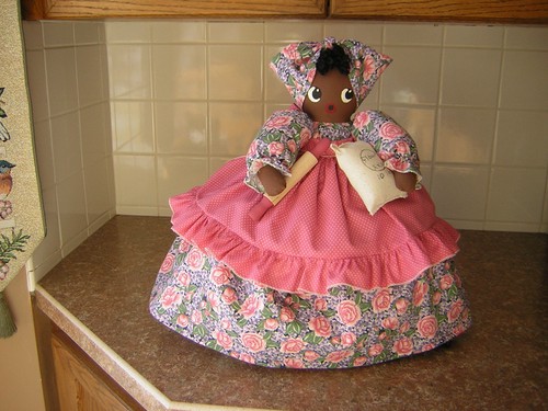 ~~TOASTER COVER DOLL~~~ 2 slice toaster~~LILACS & ROSES~~HANDMADE For ...