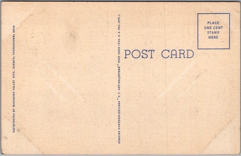 Vintage 1943 WARREN, Ohio Postcard "Warren City Hospital" Curteich ...