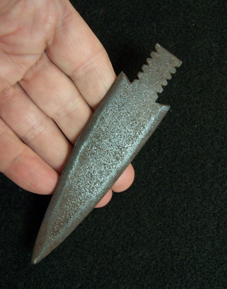 LARGE AUTHENTIC CIRCA 1800's IRON TRADE POINT FROM THE JOHN WELSCH ...