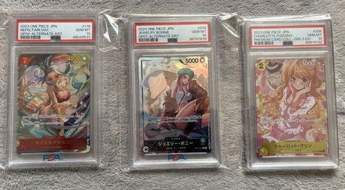 One Piece Card PSA10 Vivi Bonny Pudding 3Card set OP04 OP07 ST07 ...