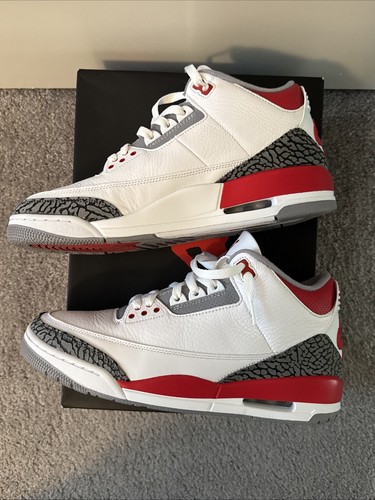 Jordan 3 Retro Mid Fire Red Size 10.5 Worn Once (WITH BOX) | eBay