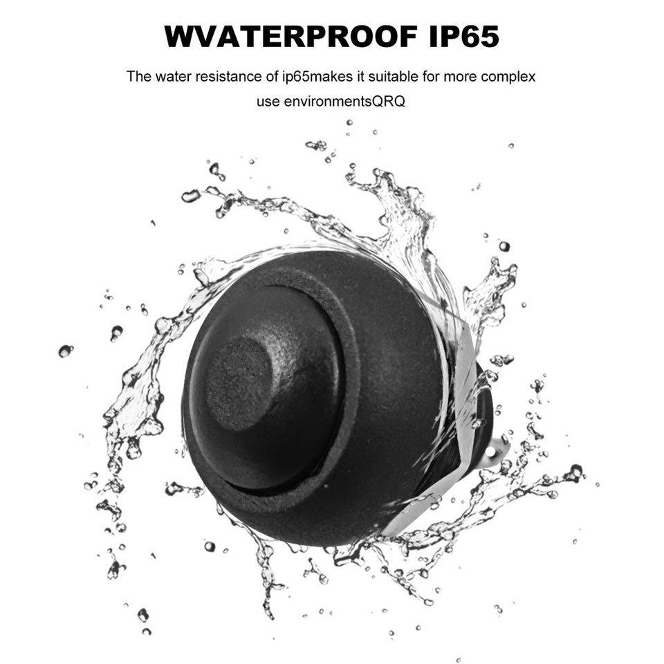 Waterproof Round Self-locking Emergency Stop Button DC Push 2 Pin | eBay