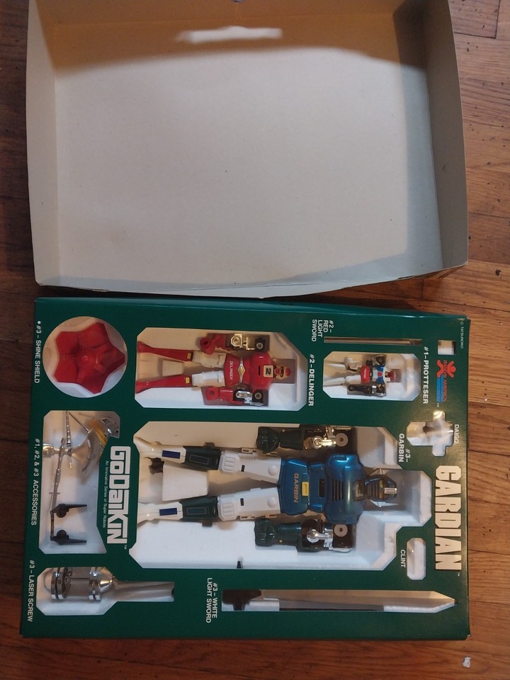 Godaikin Bandai 1980s Chogokin Garbin Guardian Robot Complete Box ...