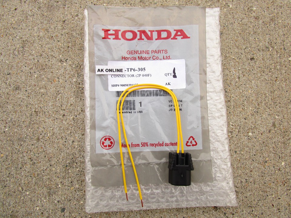 2016-2018 Honda Pilot Rear Tail Light Back Up Light Pigtail Connector ...