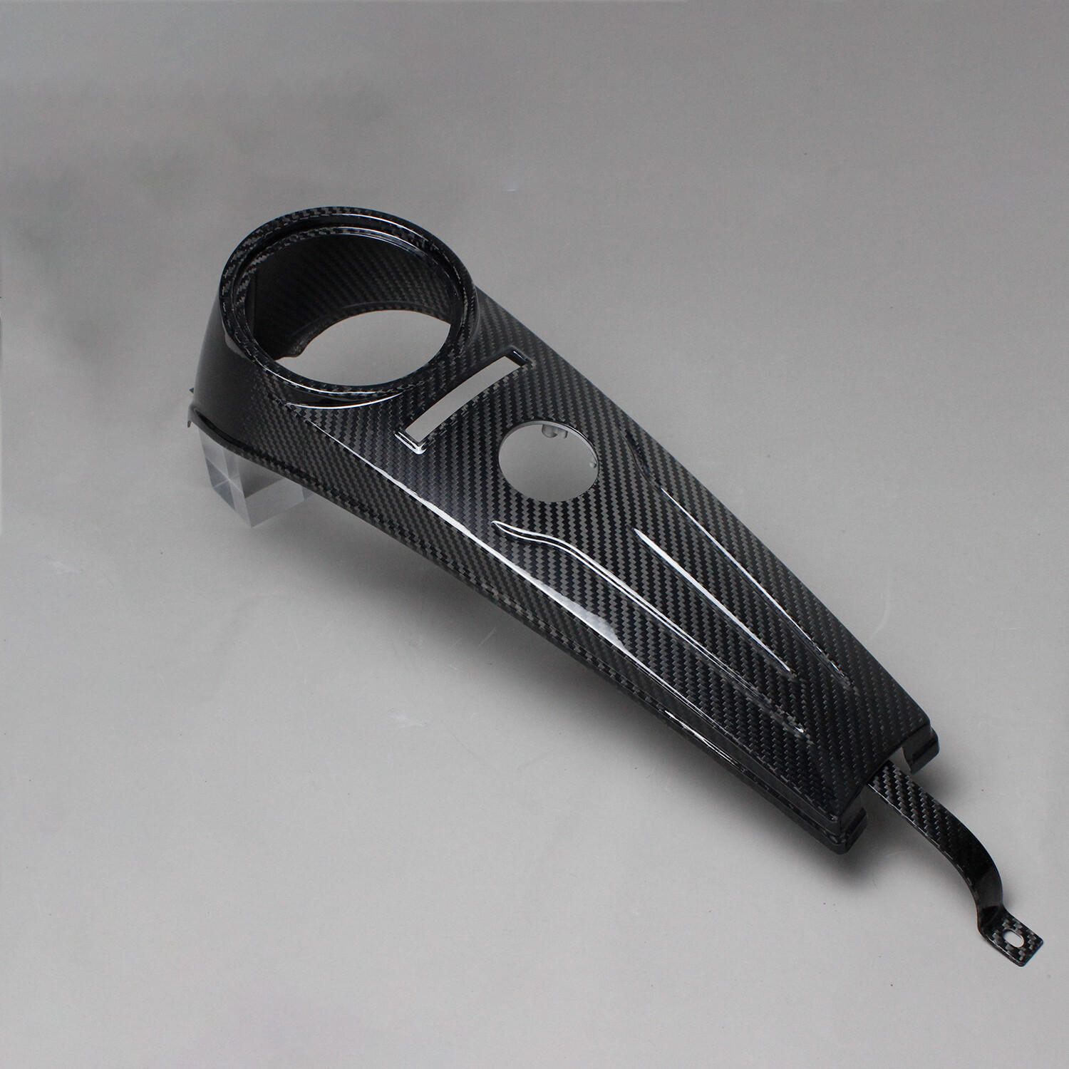 100% Black Carbon Fiber Gas Tank Dash Panel Console for Harley Road ...