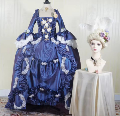 French Court Dress 18th Century Wedding Dresses Victorian Satin Bridal ...