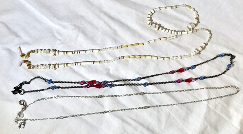 Lot of 3 preowned Eyeglass Chain Eyewear beaded retainers | eBay