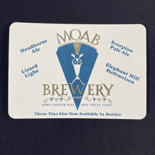 Moab Brewery Beer Postcard Coaster Drink Mat Utah Restaurant Brewing ...