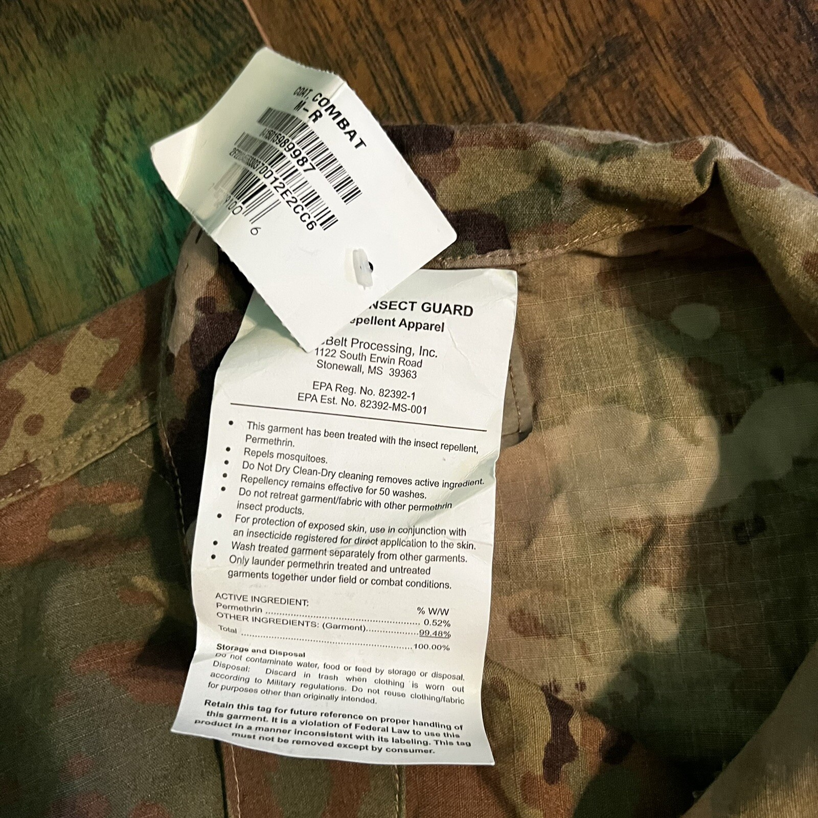 US Military OCP Combat Uniform Coat, 8415-01-598-9987, Medium Regular ...