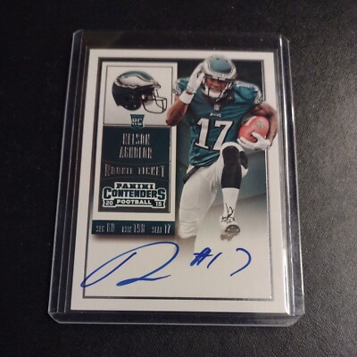 Nelson Agholor Rookie Auto 2015 Panini Contenders Eagles Raiders ...