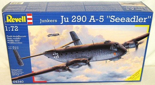 Revell #04340 Junkers Ju 290 A-5 "Seeadler" 1:72 Scale Open Box - NOS ...