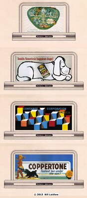 Railroad billboards Z scale signs #53, Disneyland 1950s / Coppertone ...