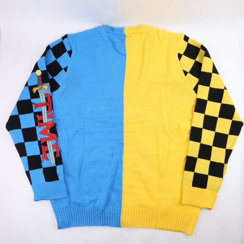 Adventure Time Cardigan Sweater Adult Small Finn Jake Embroidered ...