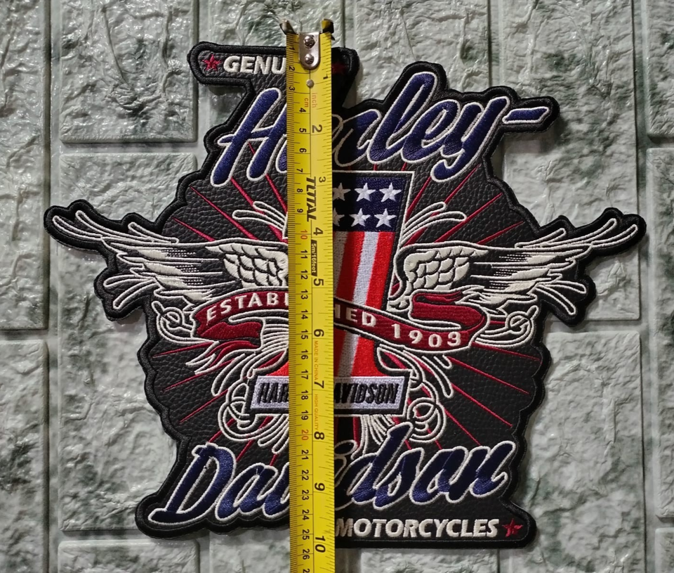 HARLEY DAVIDSON WILLIE G + ROCKERS STYLE PATCHES IN ORANGE FOR THE BACK ...