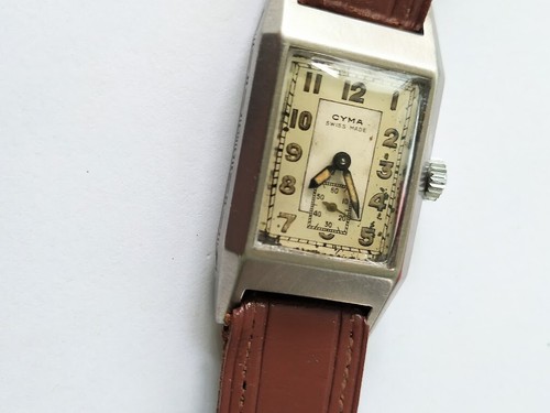 Cyma Art Deco vintage 1930s tank watch | eBay