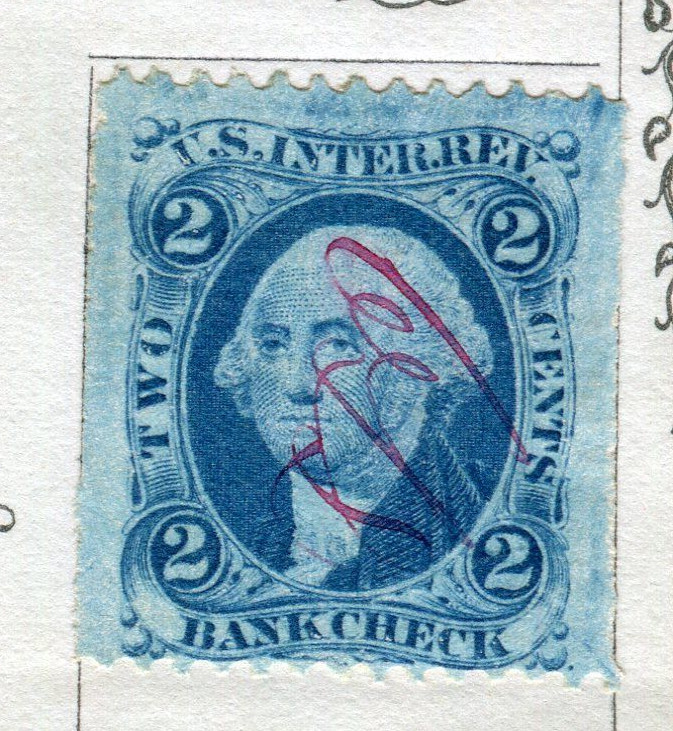 OLD CHECK W/STAMP #R5B, Used - 1863 Stateler & Arrington Bankers - BBB ...