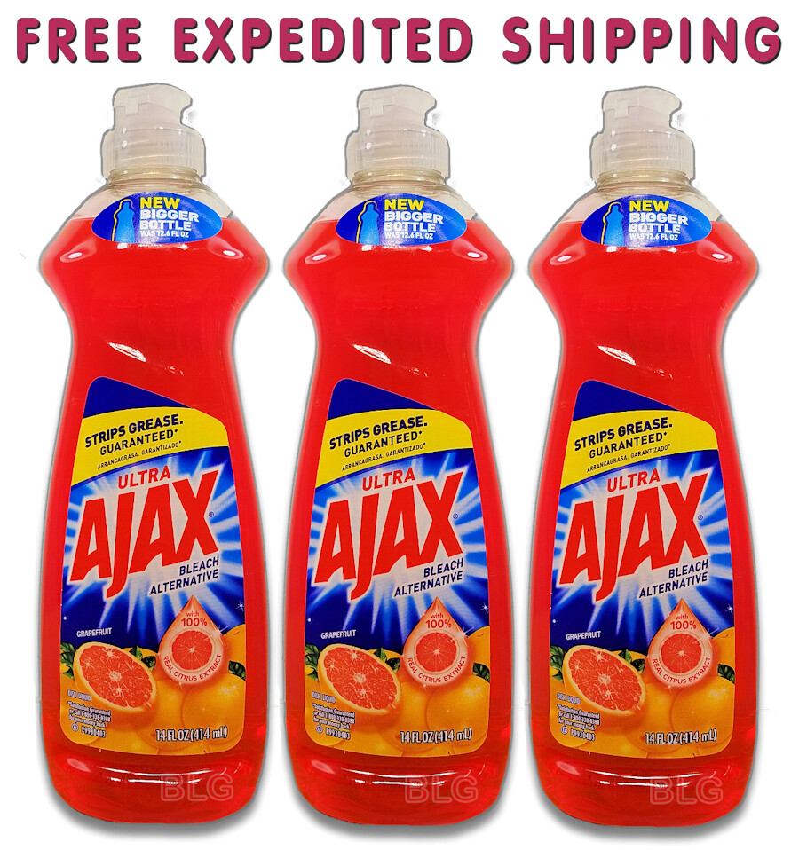 Ajax GRAPEFRUIT Ultra Dish Washing Detergent Liquid Soap 14oz. Kitchen ...